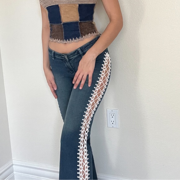 Jeans | Low Rise Side Woven Jeans Brazilian Brand Kirin | Poshmark